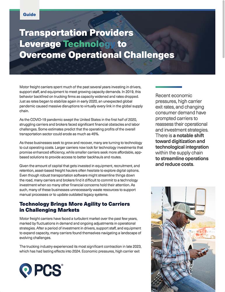 How Transportation Providers Leverage Technology to Overcome ...