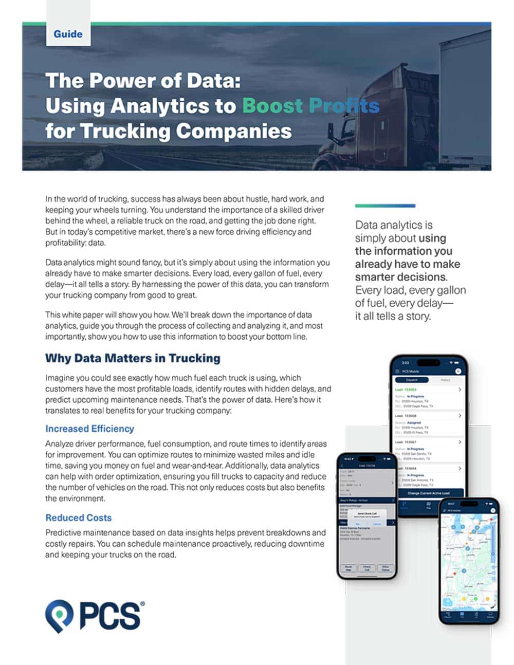 The Power of Data: Using Analytics to Boost Profits for Trucking ...